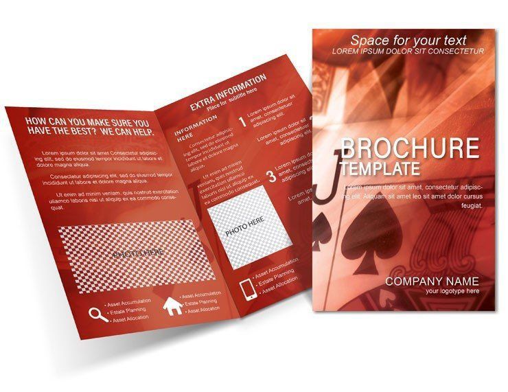 Blackjack Casino Brochure: Thrilling Print Template