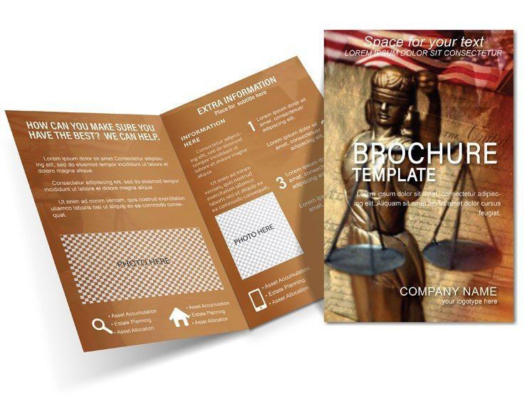 Justice Brochure Template for Law Firms - Download