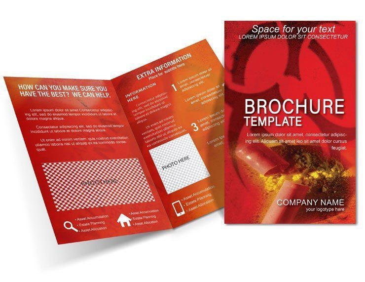 Warning Tablet Brochure: Health Alert Design