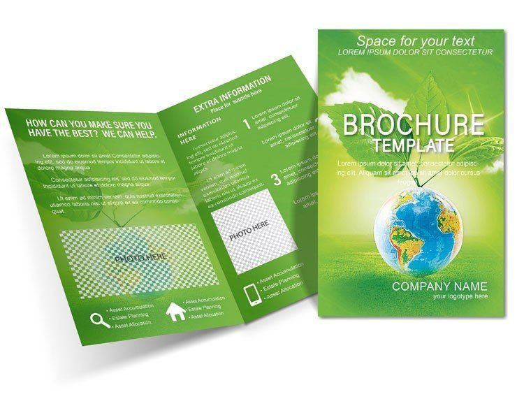 Eco-Friendly Half-Fold Earth Brochure Template