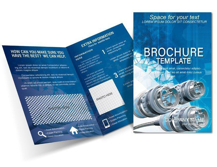 Network Connection Brochure Templates | Design, Print-Ready