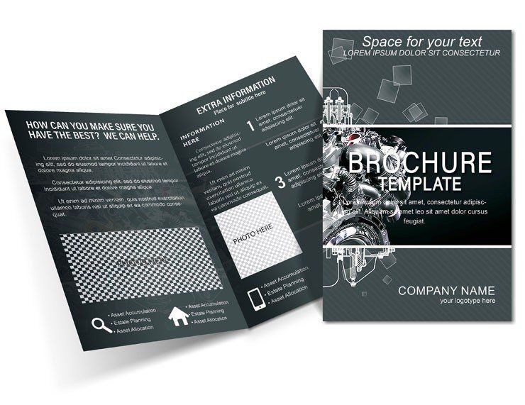 Vehicle Engine Brochure Template | Auto Mechanic Promo