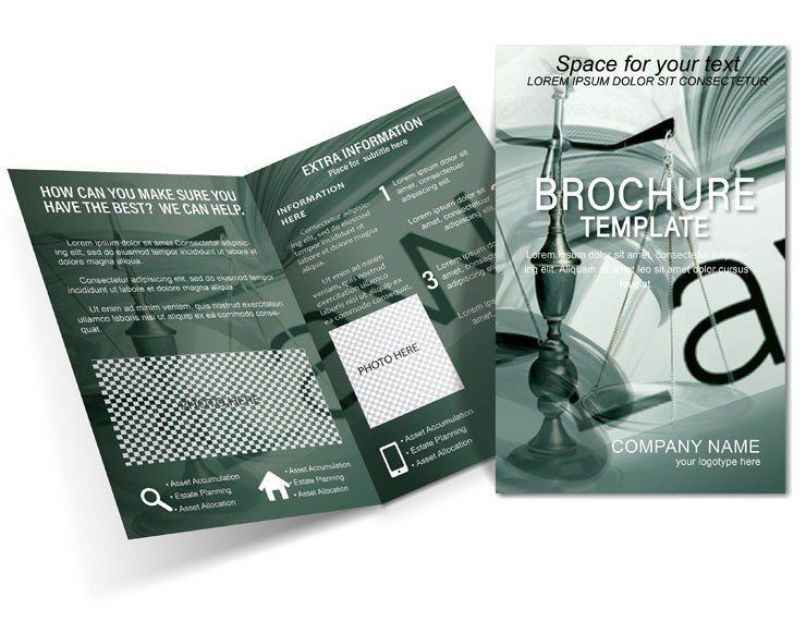 Laws and Court Case Brochure Template - Professional Design
