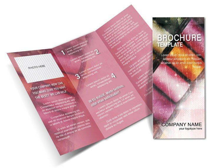Sewing Thread Tri-Fold Brochure Template