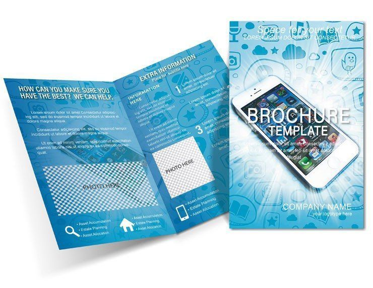 iPhone Brochure Template: Tech Launch Ready