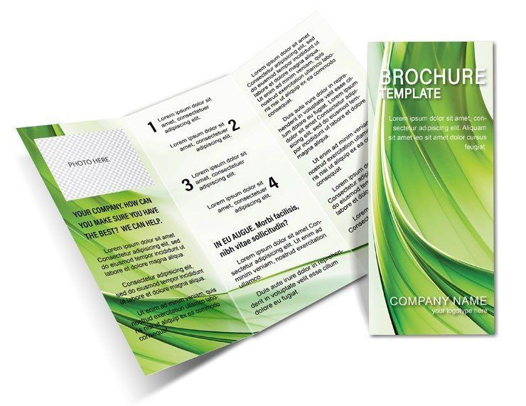Green Curtain Brochure templates