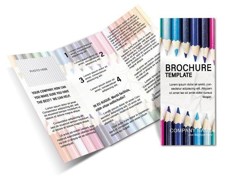 Drawing Pencils Creativity Brochure Template | Print Design