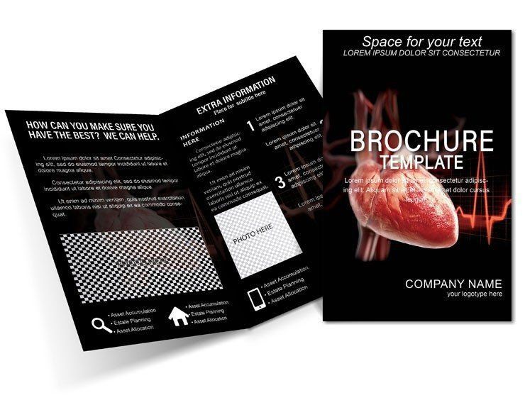 Cardiology Brochure Template for Heart Health