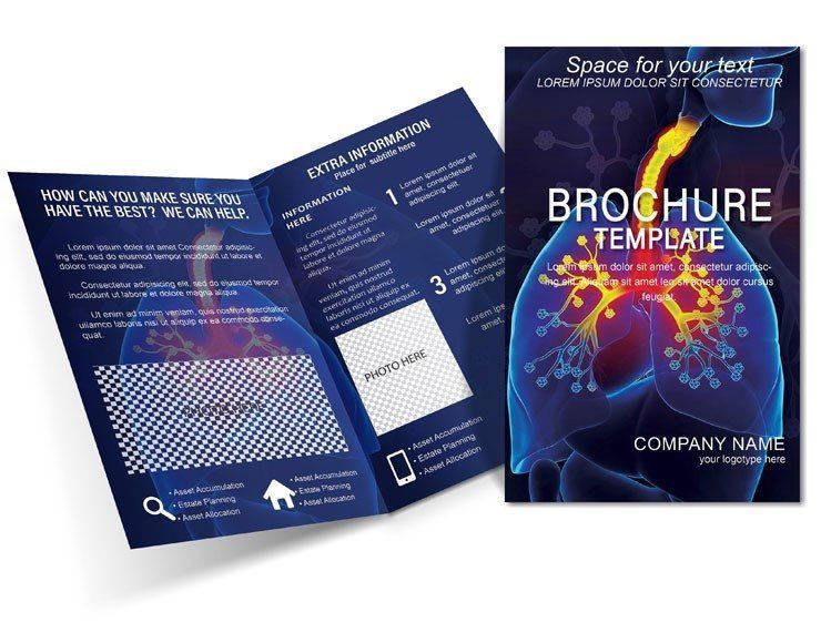 Lung Infection Half-Fold Brochure Template