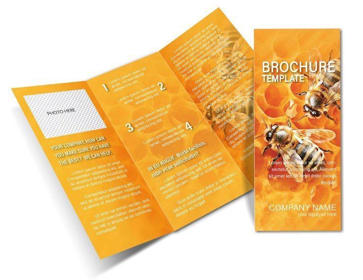 Honey Bee Brochures templates