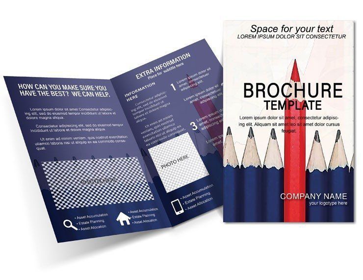 Draw Graph Brochure Template for Insights