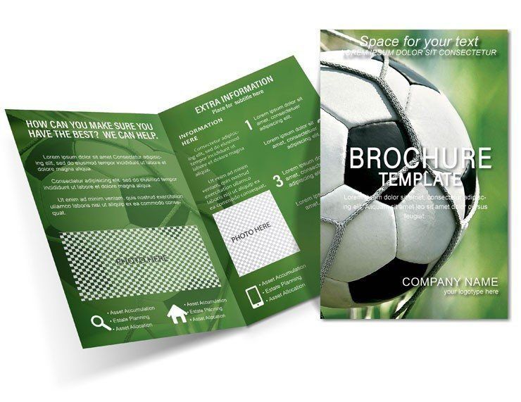 Soccer Goal Brochure Template for Events