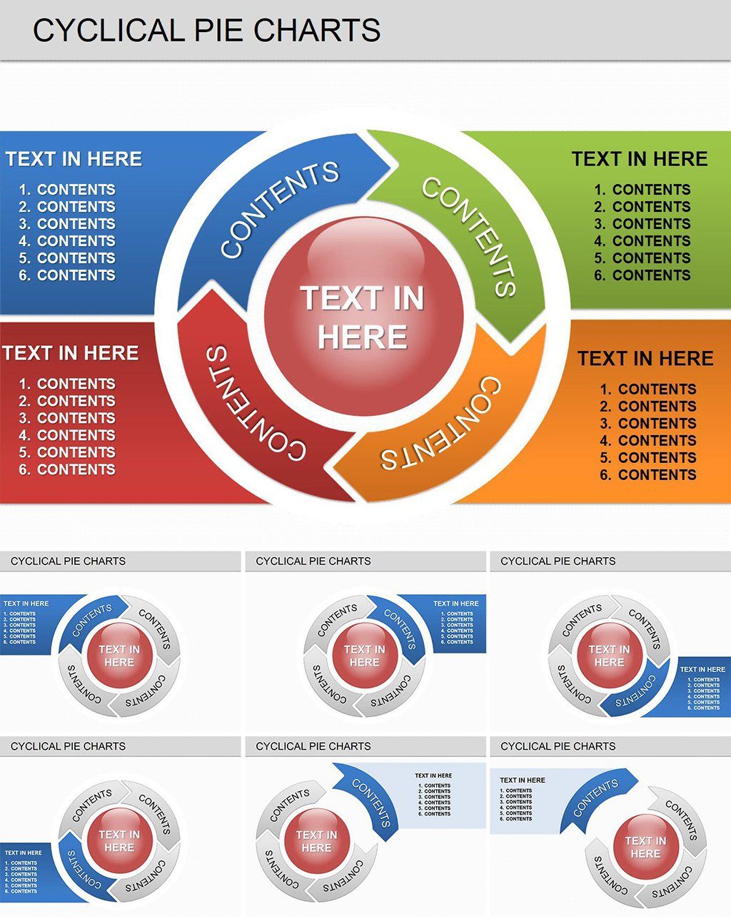 Cyclical Pie Keynote charts