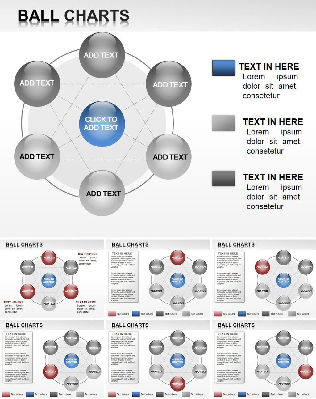Connected Balls Keynote chart template