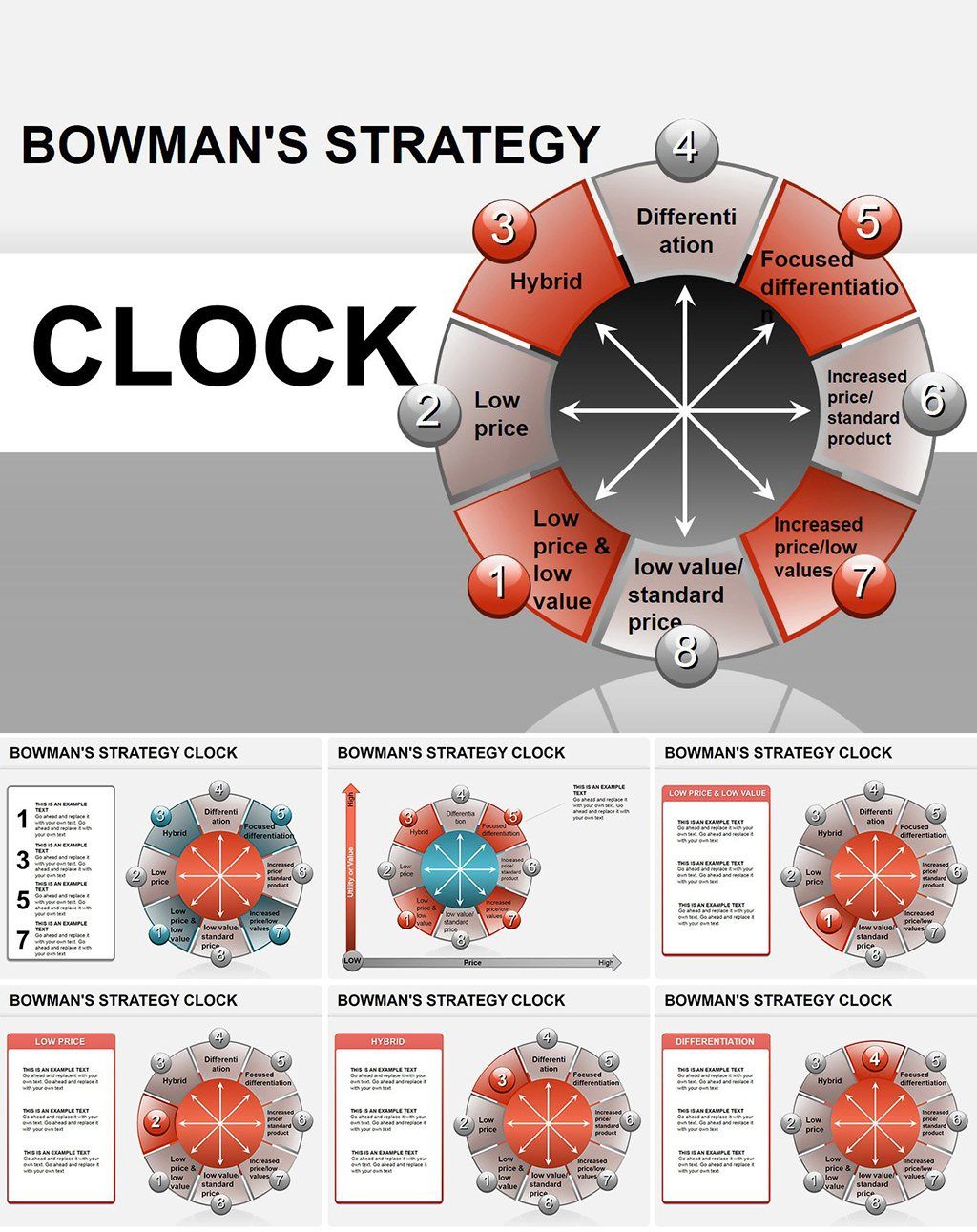 Bowmans Strategic Clock Keynote Charts Template