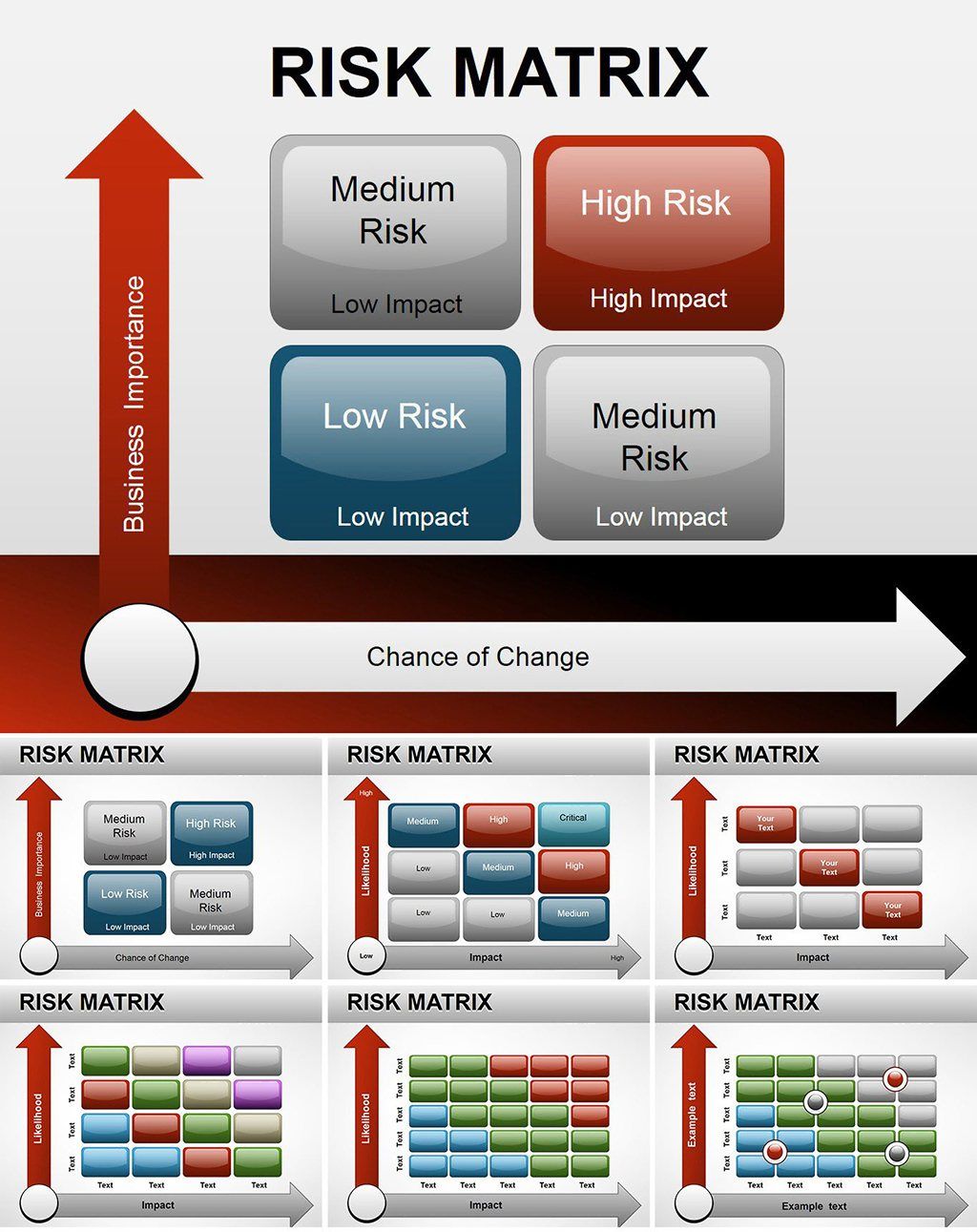 Risk Matrix Keynote Charts: Download Infographic Presentation Template