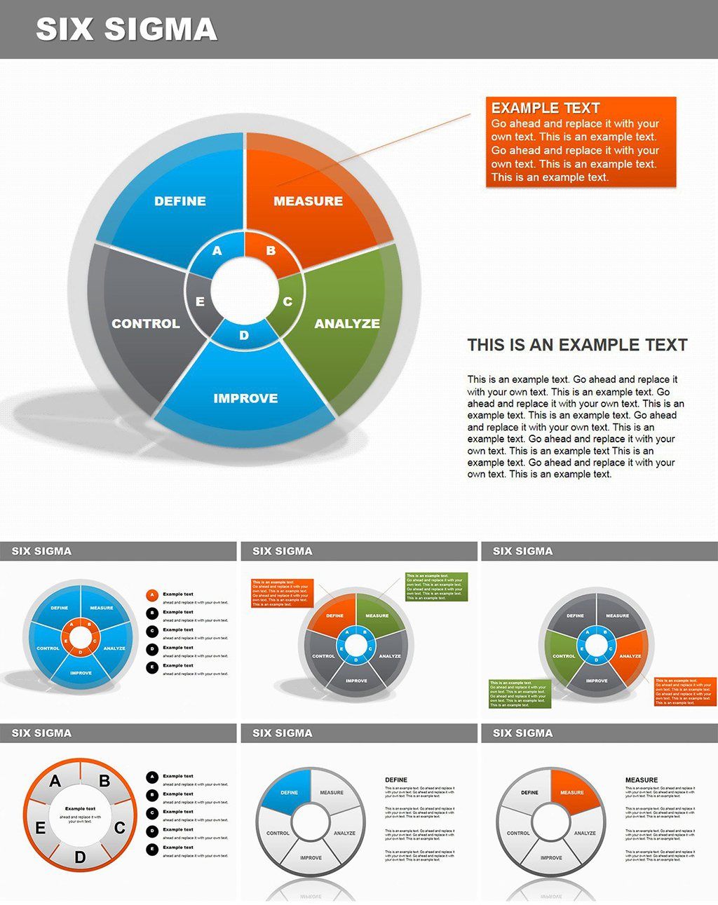 Six Sigma Keynote Charts - Professional Presentation Templates