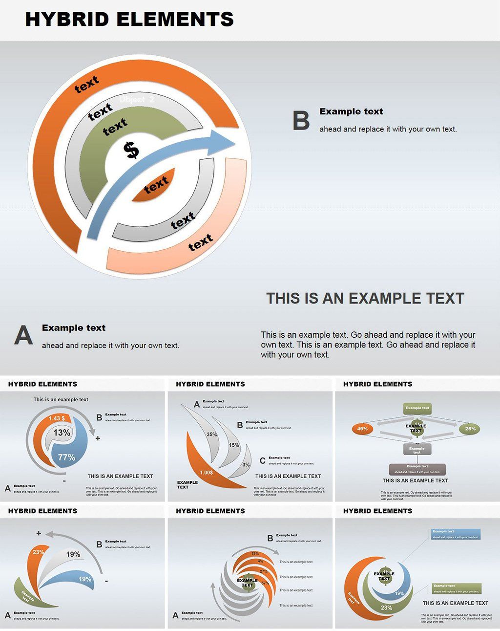 Hybrid Elements Keynote Charts Template