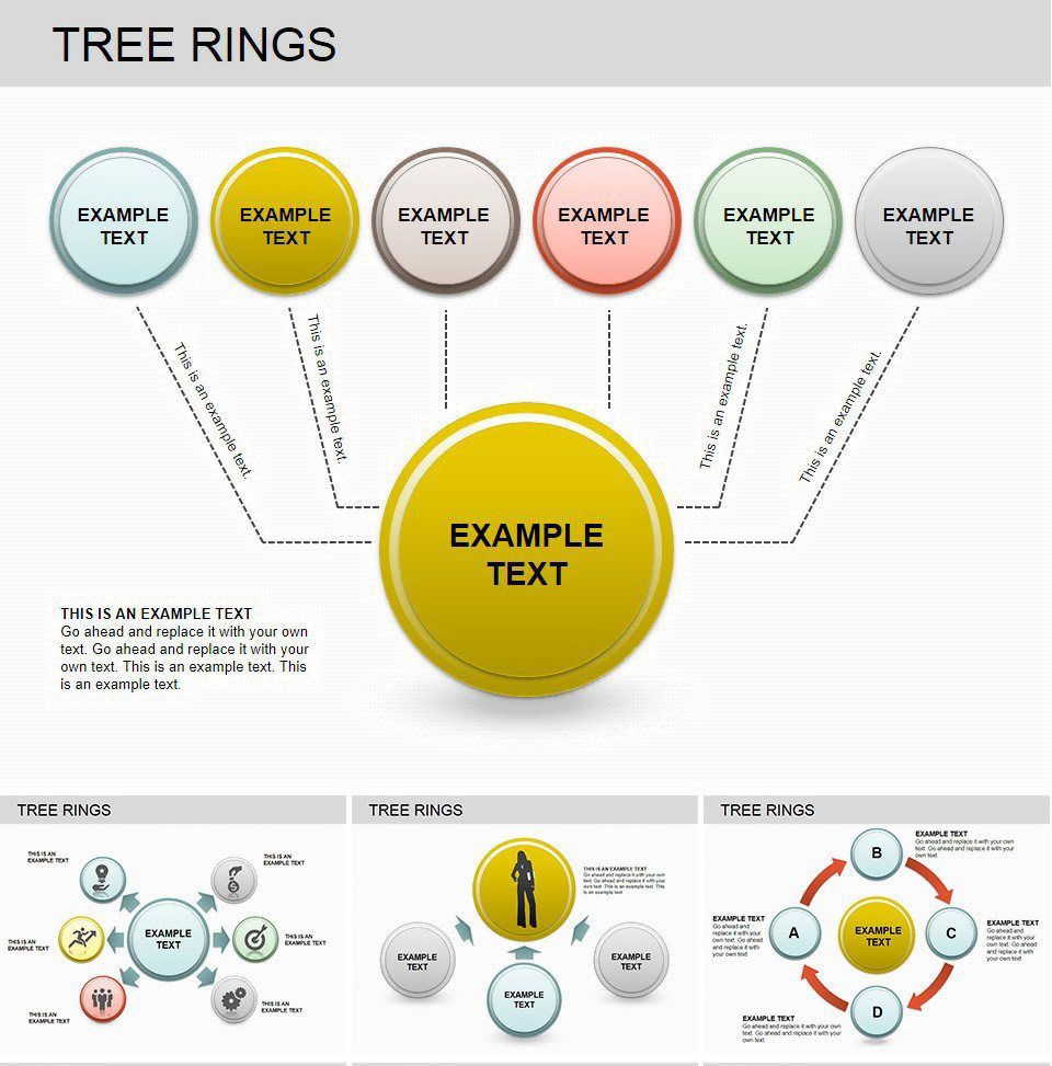 Tree Rings Keynote Charts Templates