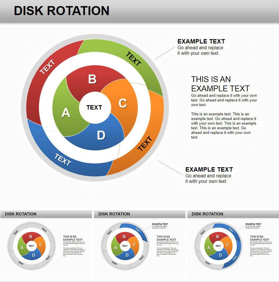 Disk Rotation Keynote Charts Template
