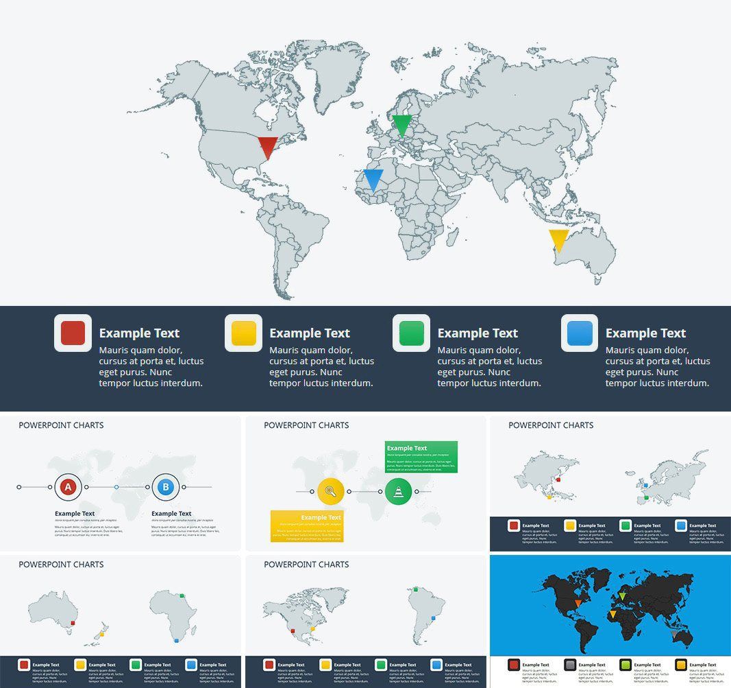 World Economy Keynote Charts and Map Template | Download Now