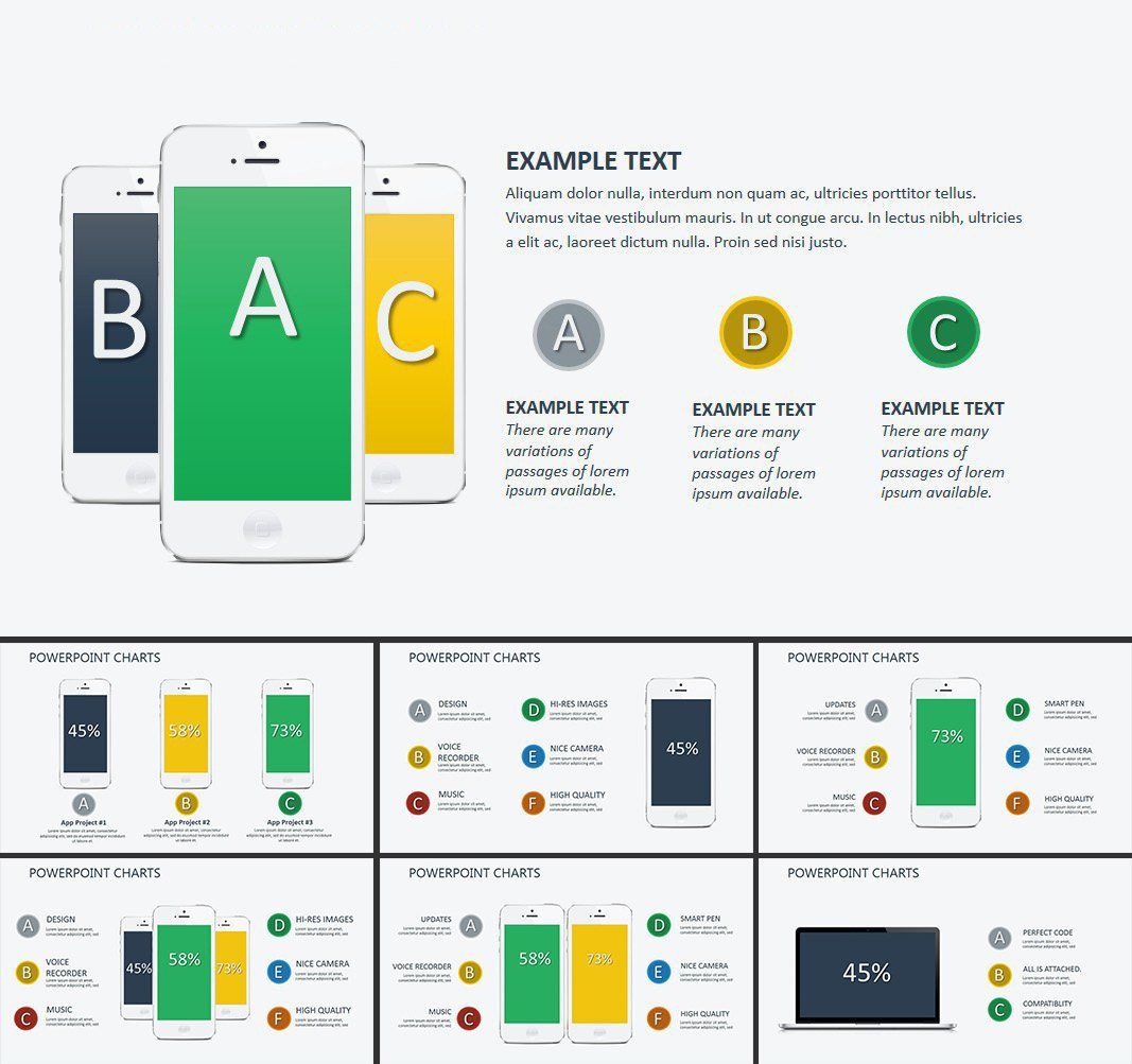 Infographic Gadget Keynote Charts for Presentation