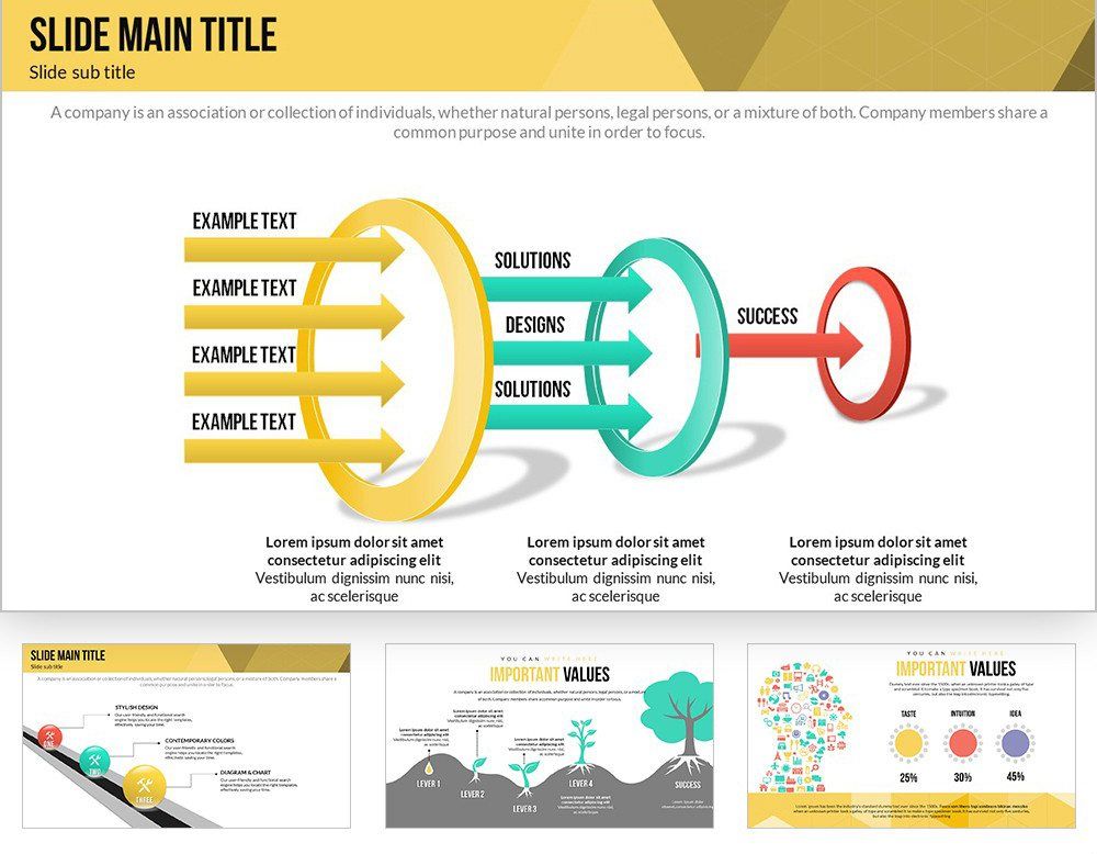 Infographic: Development Keynote chart for Business presentation