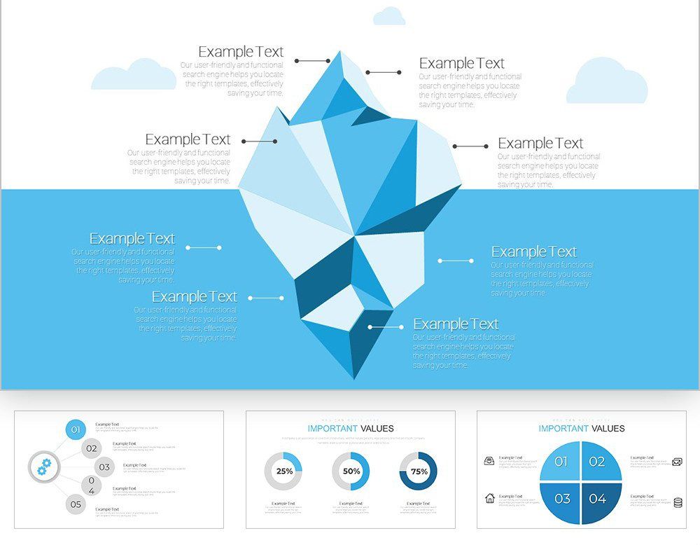 Editable Analytics Growth Charts for Keynote