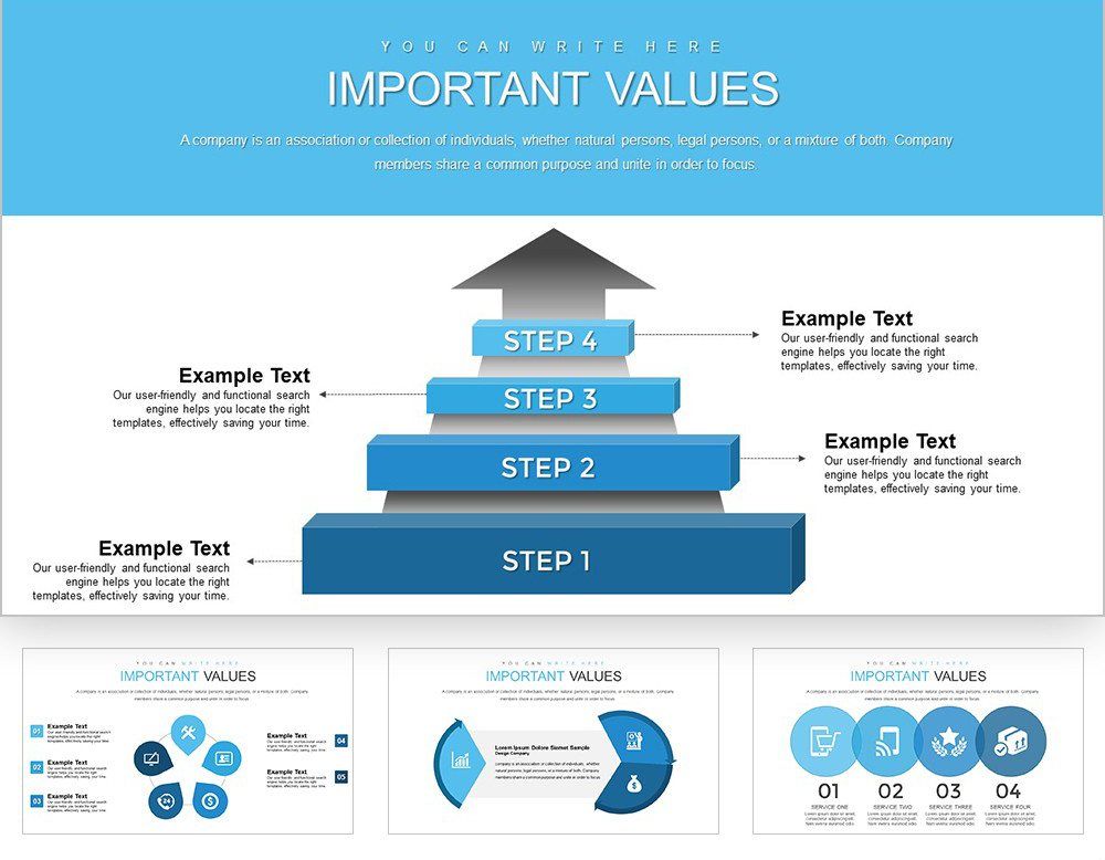 Steps to Solve Problem Keynote Charts Template