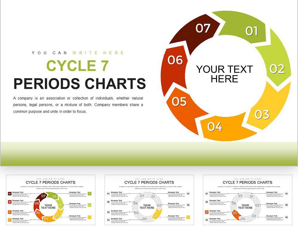 Cycle charts - 7 Periods Cycle Keynote charts