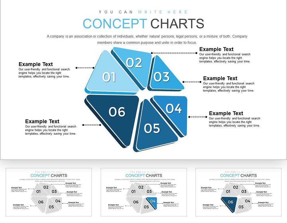 Momentum Concept Keynote Charts: 30 Editable Slides
