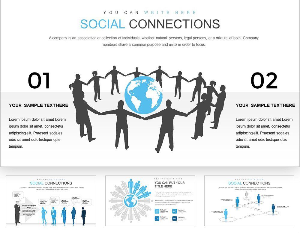 Social Connections Happiness Keynote Template