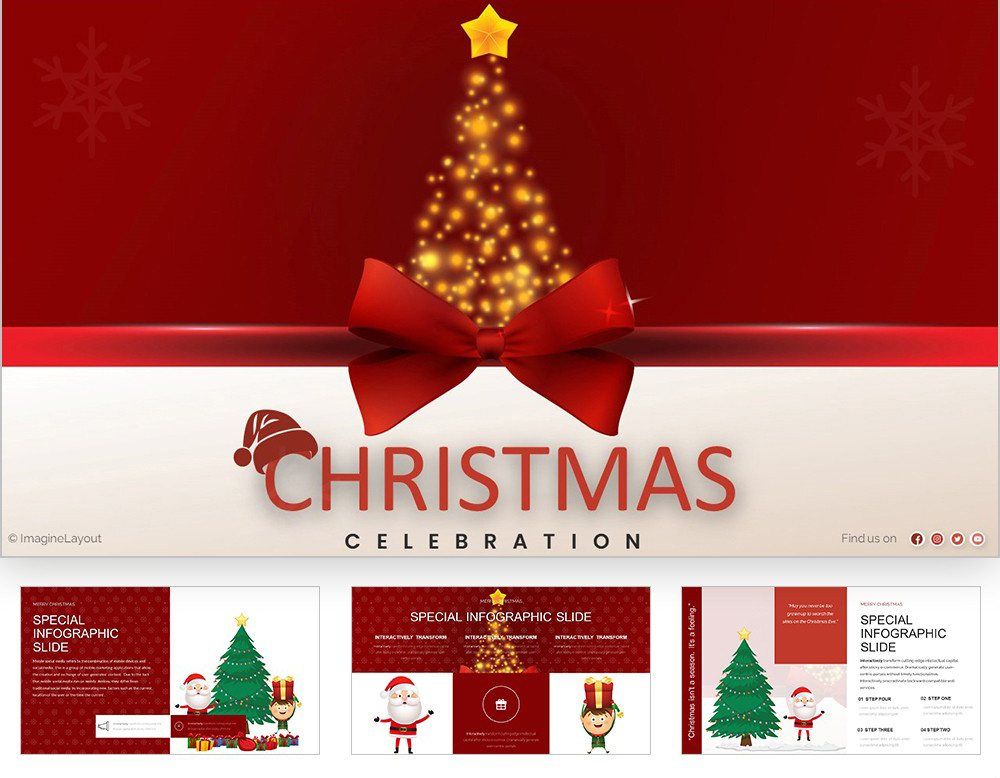 Merry Christmas Keynote Charts Template