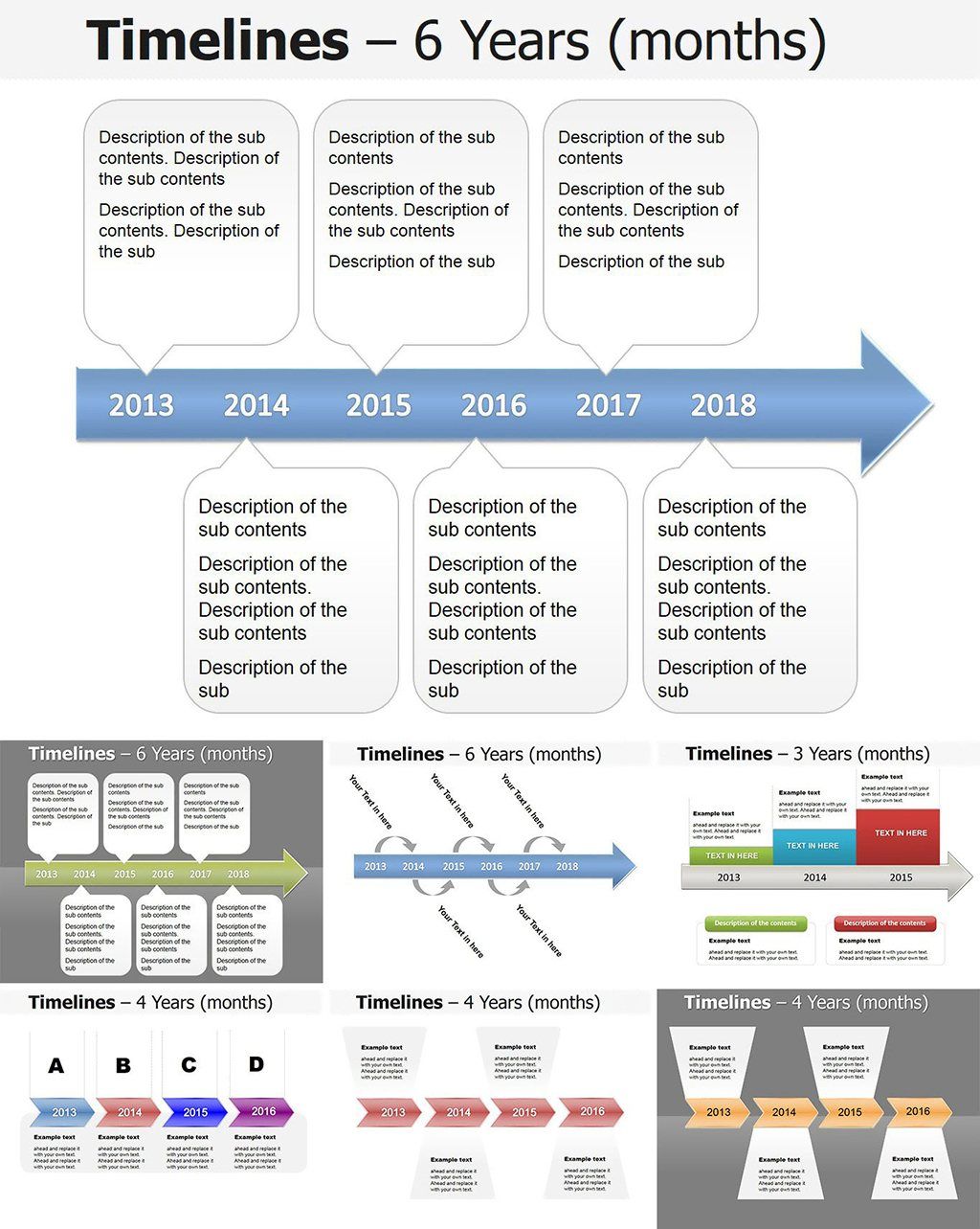 Timeline Planning Keynote Template: 13 Slides