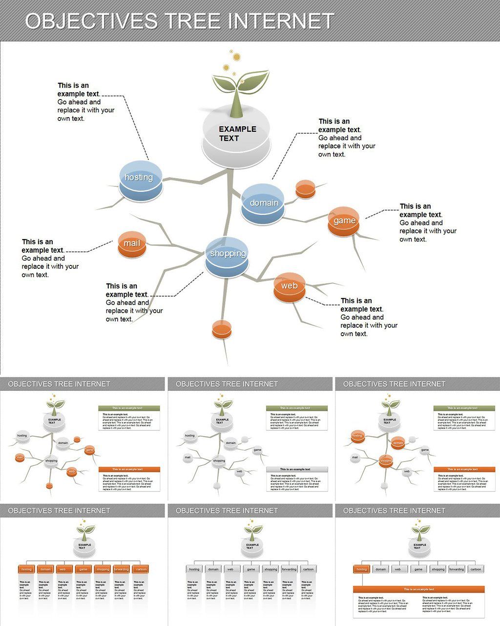 Objectives Tree Internet Keynote diagram