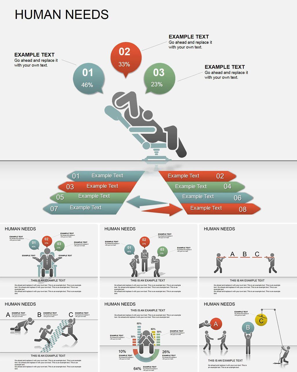Human Needs Keynote diagrams templates