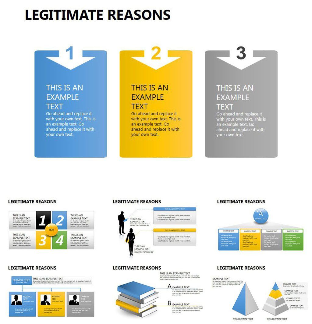 Legitimate Reasons Keynote diagram Template
