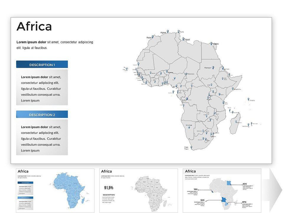 Africa Maps Keynote Presentation Template - Download Now