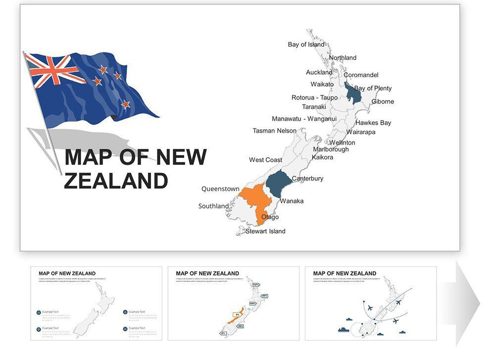 New Zealand Maps: Editable Keynote maps of New Zealand | ImagineLayout.com