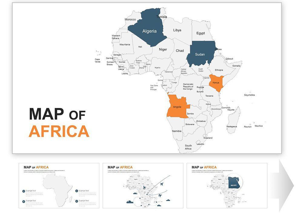 Editable Africa Keynote Maps 2020 Premium