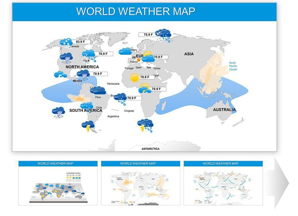 World Weather Keynote Maps - Download High-Quality Templates