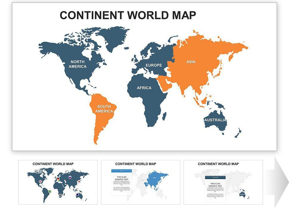 Global Continent Maps Keynote Template