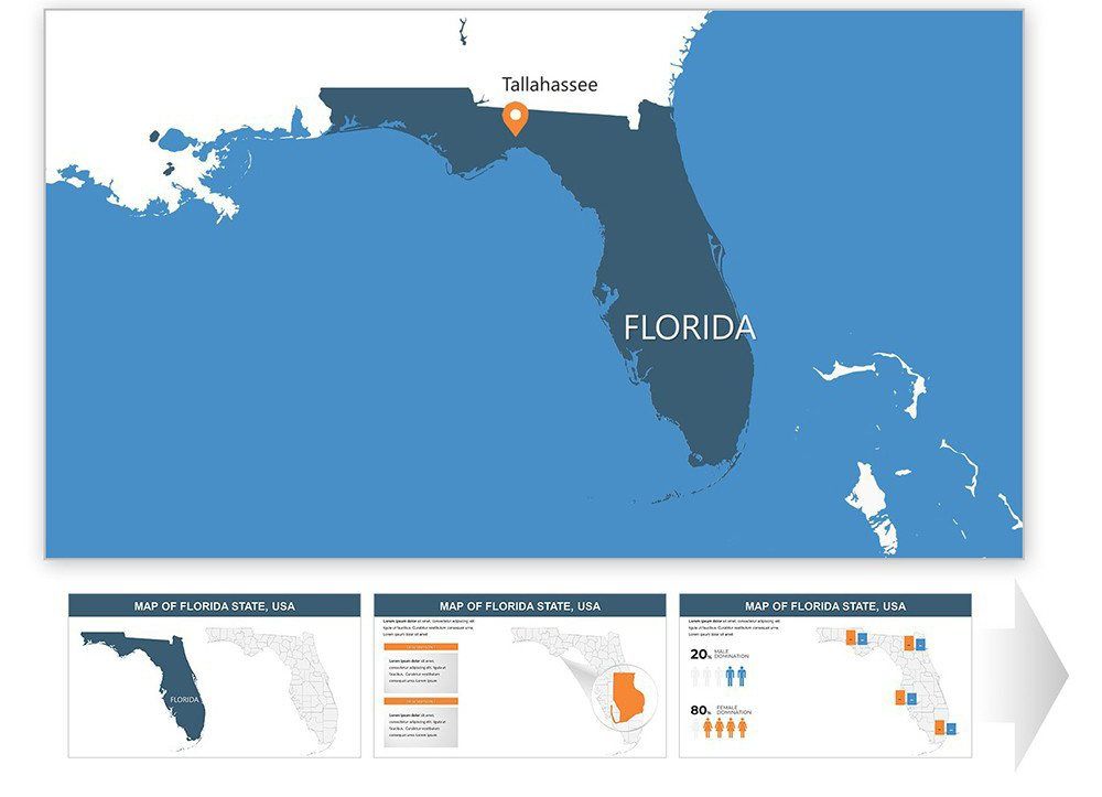 Map Florida: Keynote Maps of Florida Templates