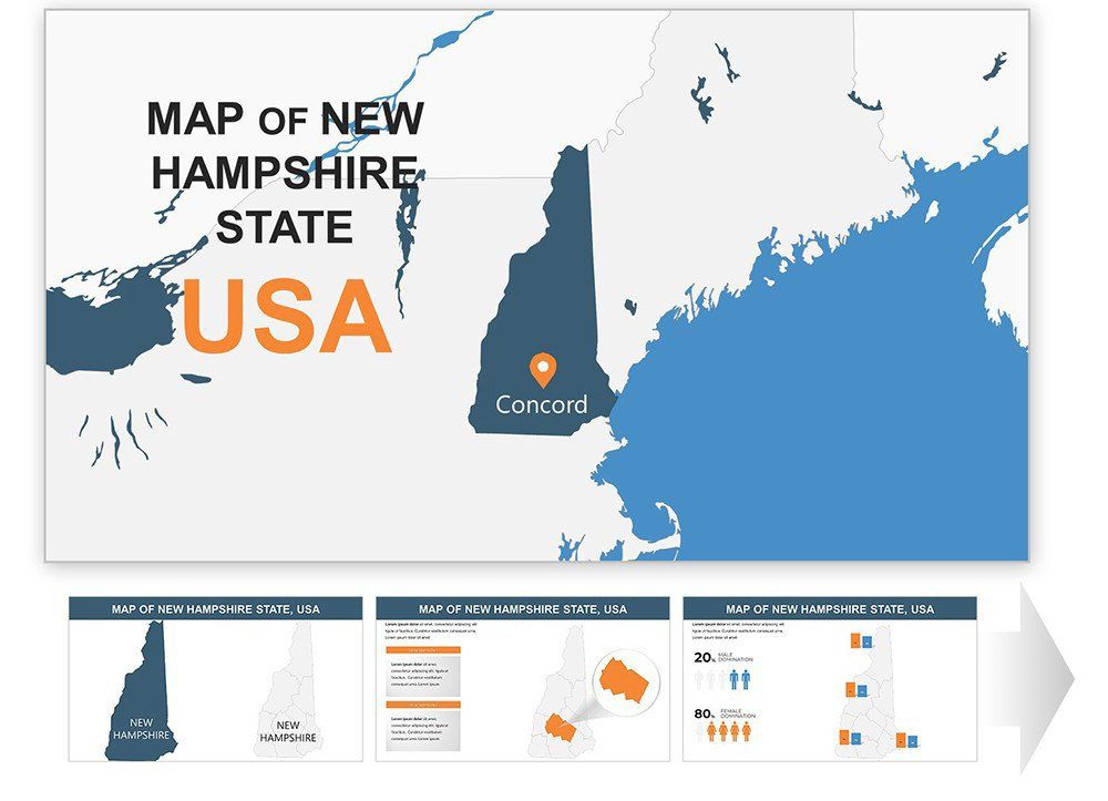 New Hampshire Maps Keynote: Scenic 26-Slide Pack