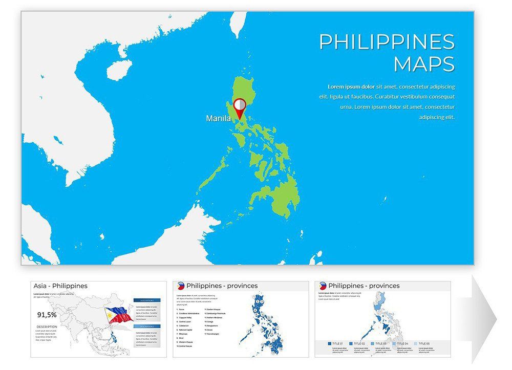 Philippines Keynote Maps: Versatile Editable Templates