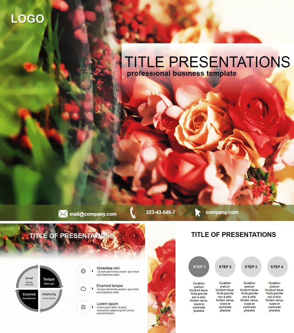 Flower Collection Keynote templates