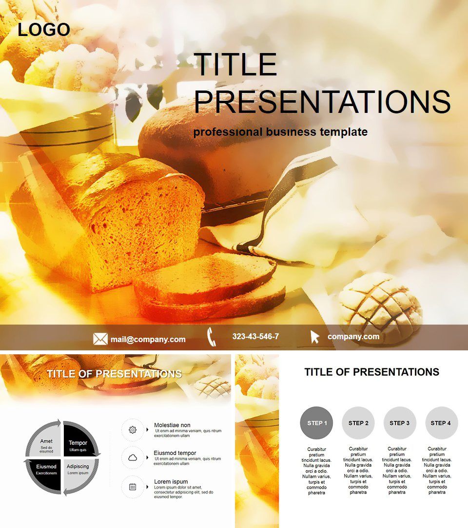 Full Table Bread Cooking Keynote Theme