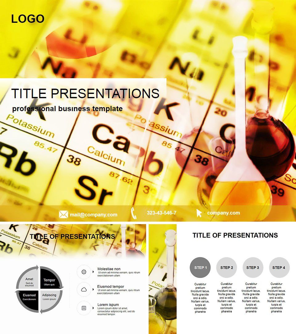Chemistry Study Keynote Template Essentials