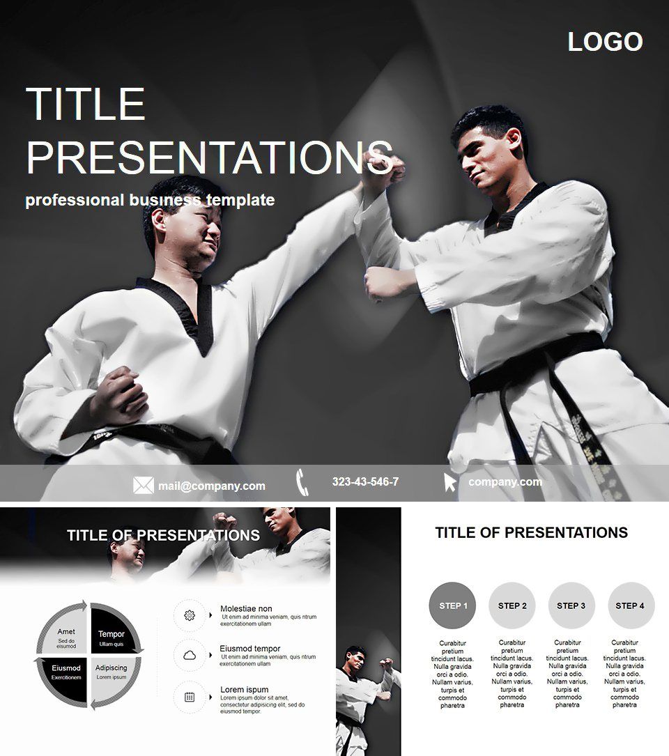 Presentation with Styles of Karate Keynote Template