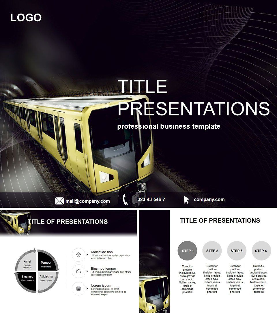 Modern Subway Keynote Template - Themes